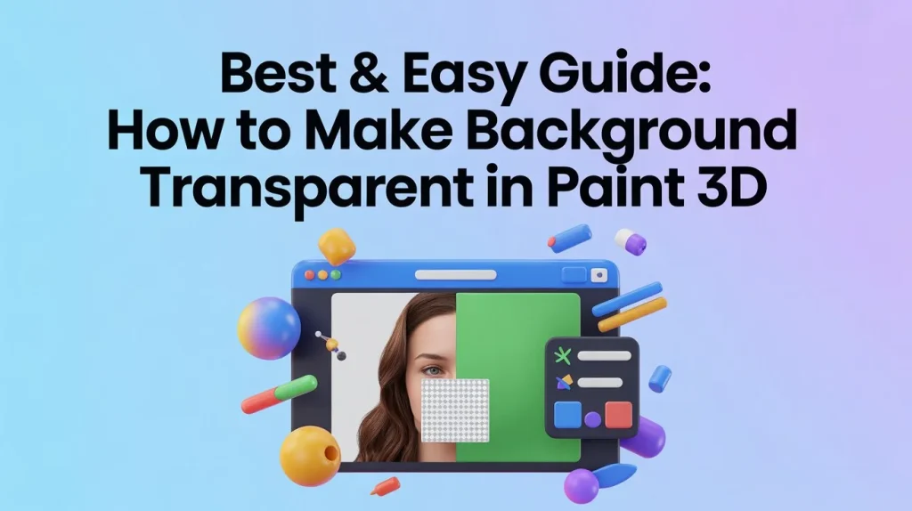 how to Make Background Transparent in Paint 3D Easy Guide